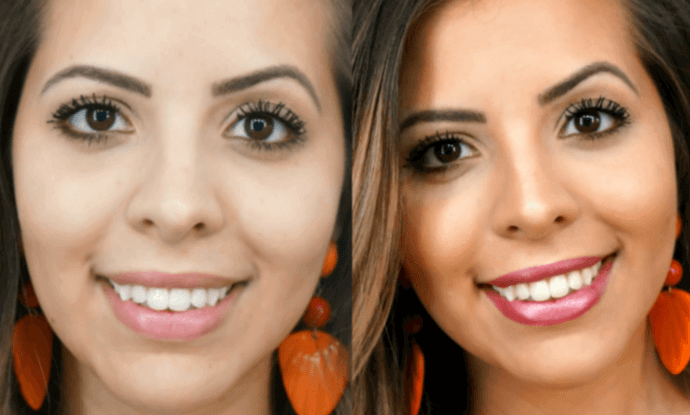 TUTORIAL DE PELE BRONZEADA CARA DE RICA - Andressa Chaban
